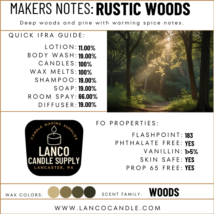 Rustic Woods | Pine Forest Cedar Candle Making Fragrance OIl – Lanco ...